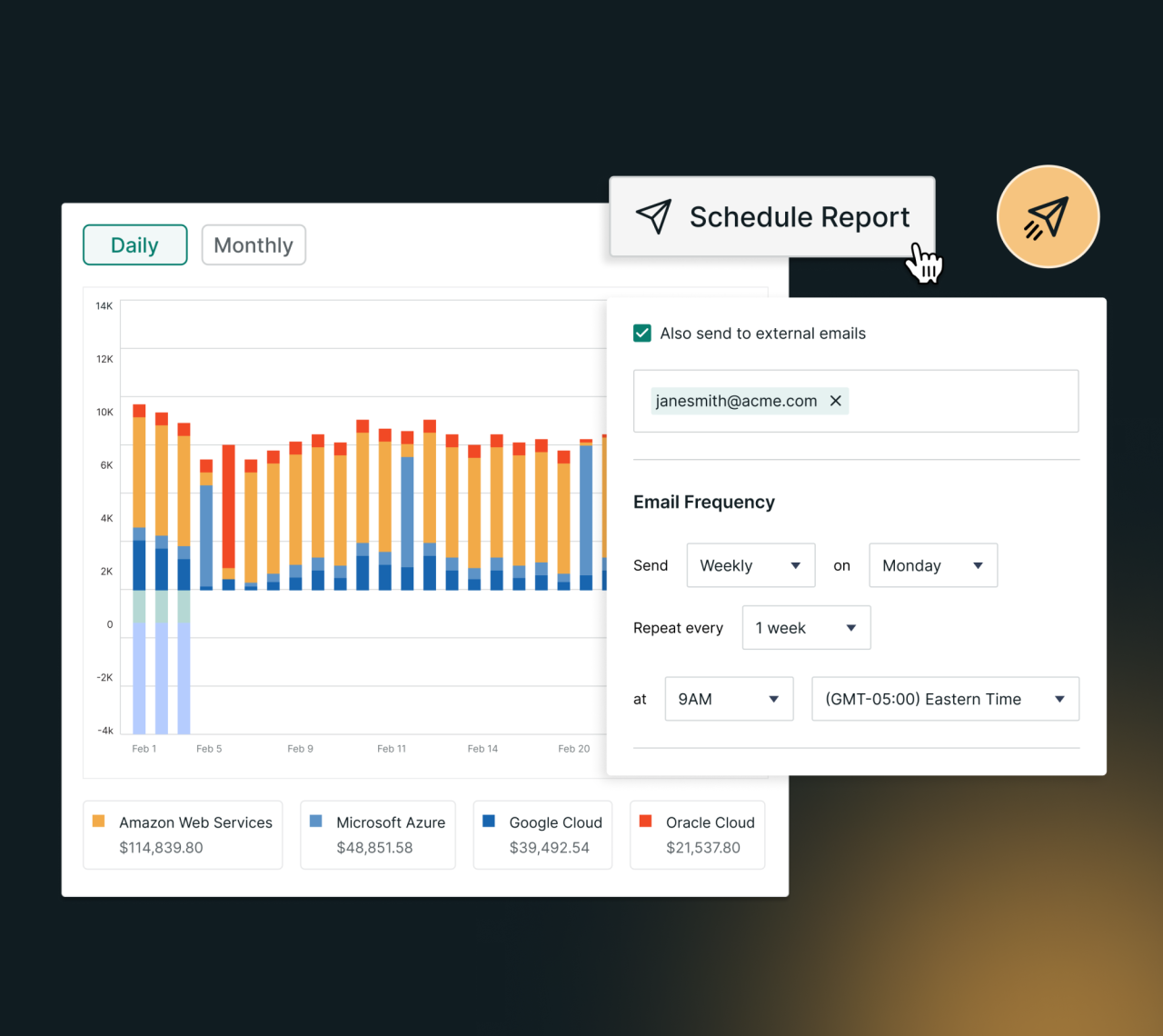 Kion v3.12: Improved FinOps Experience with Scheduled Cloud Spend Reports – Kion